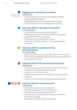 BMA Learning and Development training for Healthcare Professionals | PDF