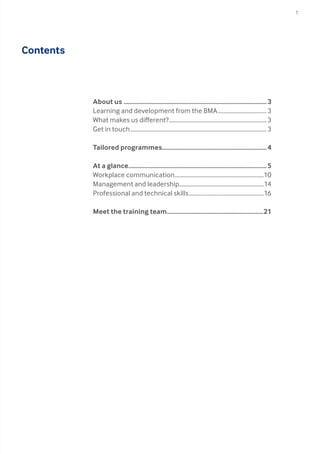 BMA Learning and Development training for Healthcare Professionals | PDF