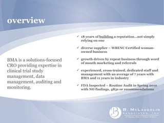 BMA Presentation | PPT