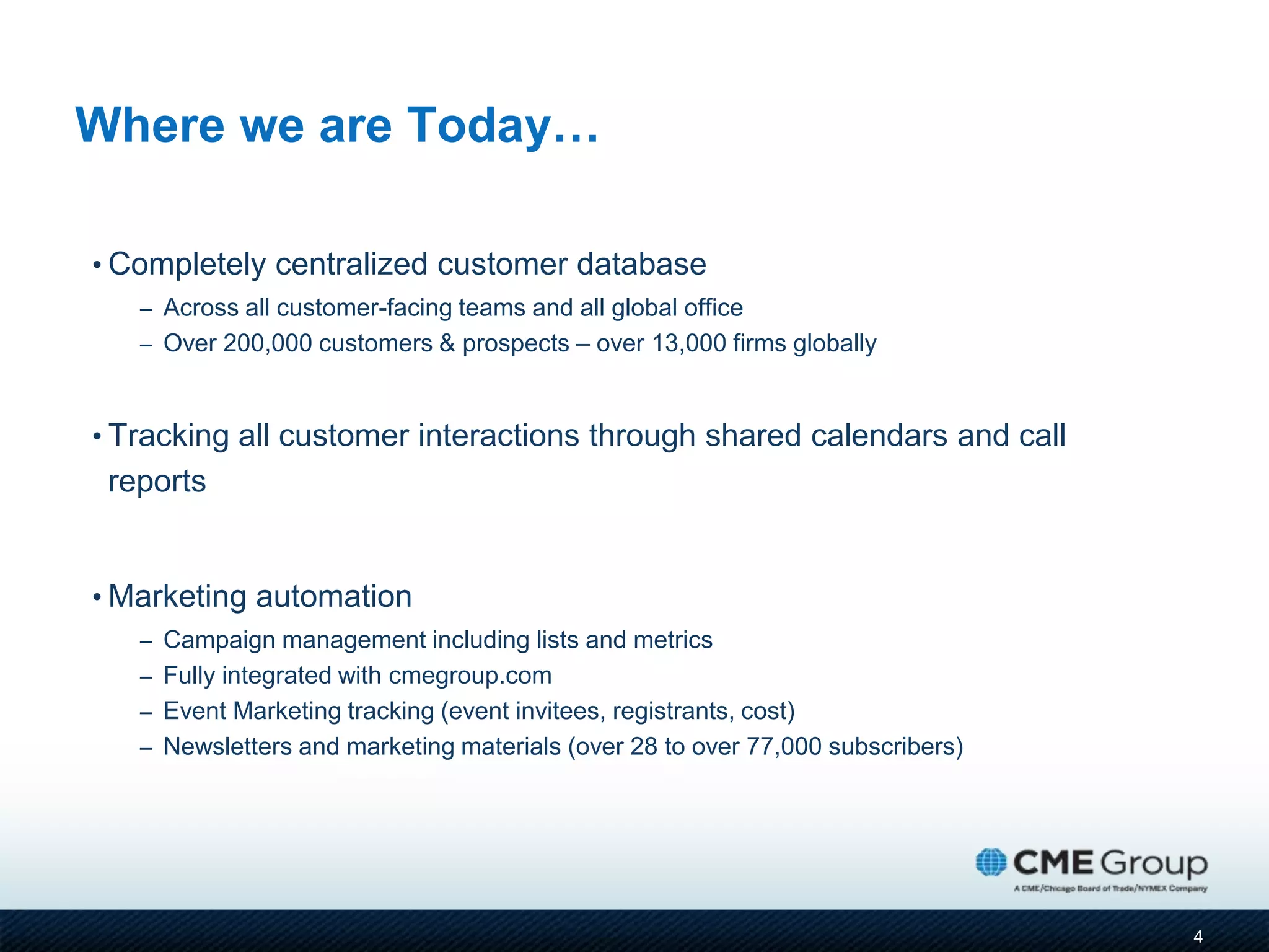 Salesforce at CME Group | PPTX