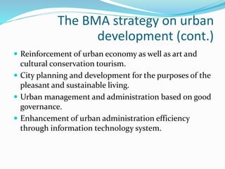 [Urban Management Program City Paper : Bangkok, Thailand] | PPTX