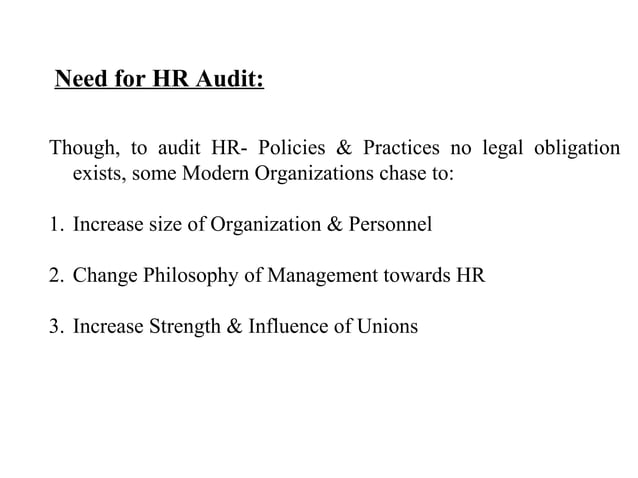 HR Audit. | PPT | Human Resources | Business