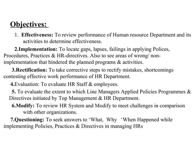 HR Audit. | PPT | Human Resources | Business