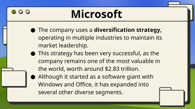 STRATEGIC MANAGEMENT - A MICROSOFT COMPANY ANALYSIS | PPTX