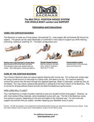 Bm back max instruction sheet 2 | PDF