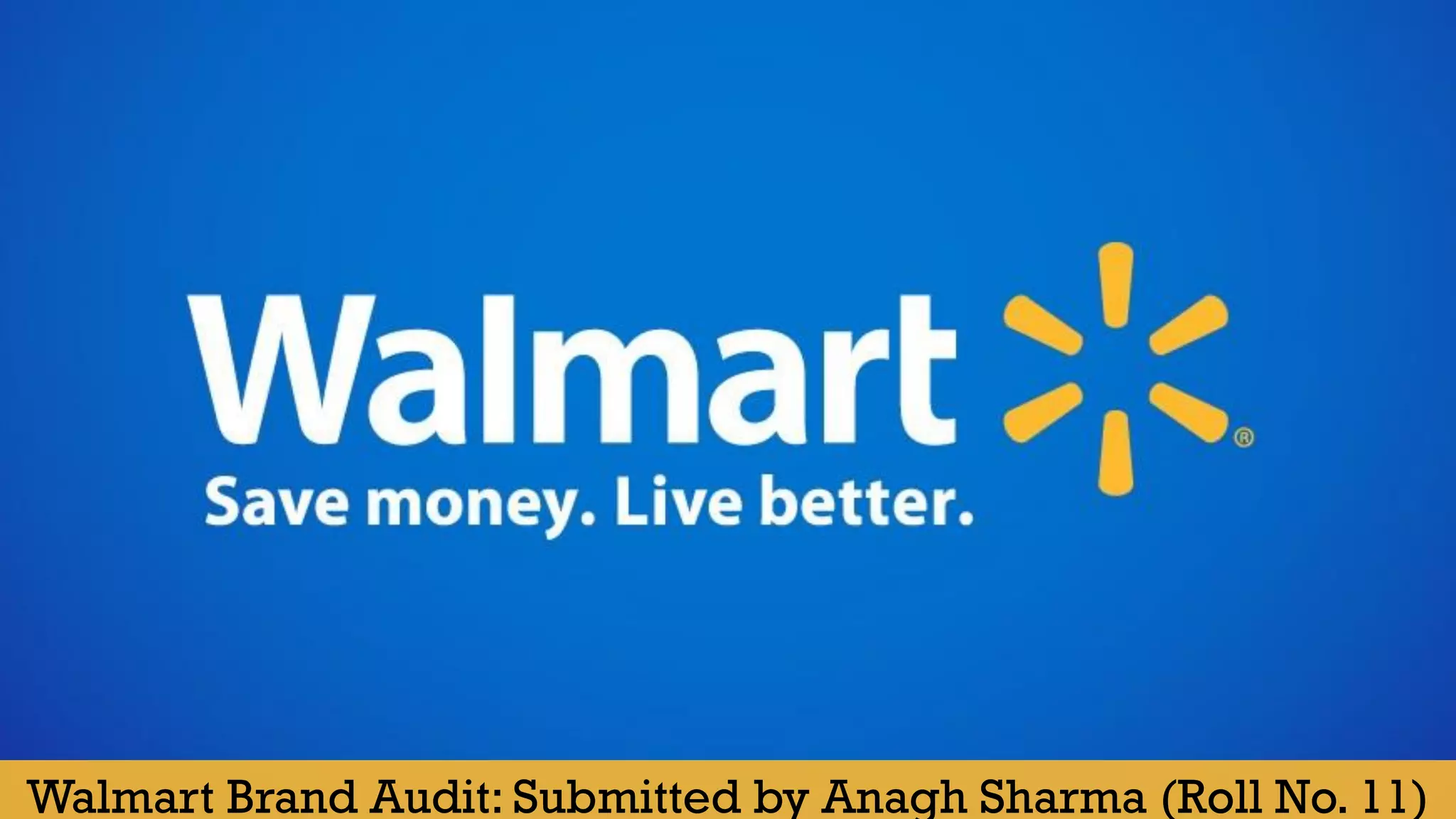 Walmart Brand Audit | PDF