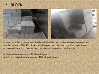 Building material's | PPTX | Construction Industry | Industries