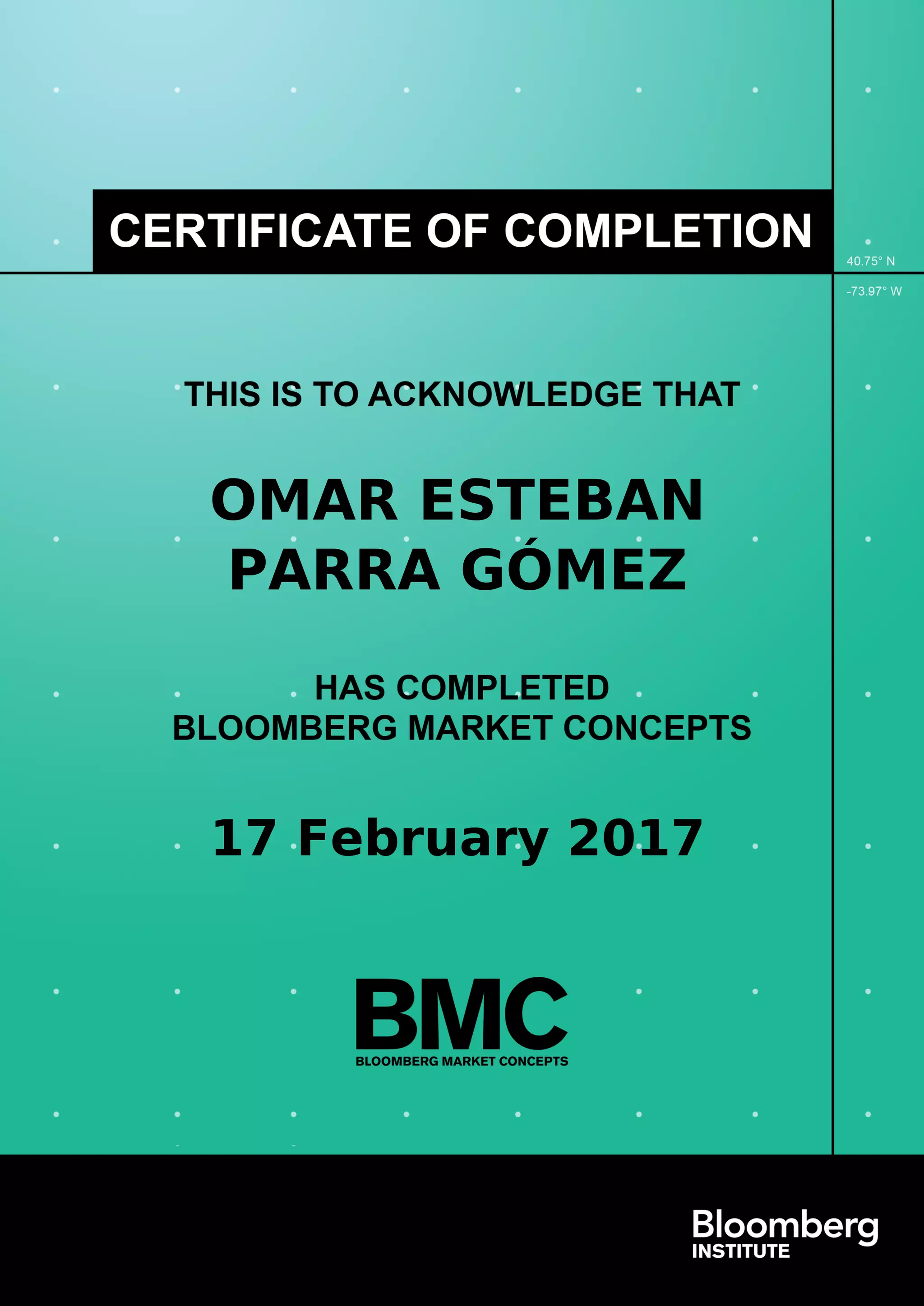 Bloomberg Market Concepts (BMC) | PDF
