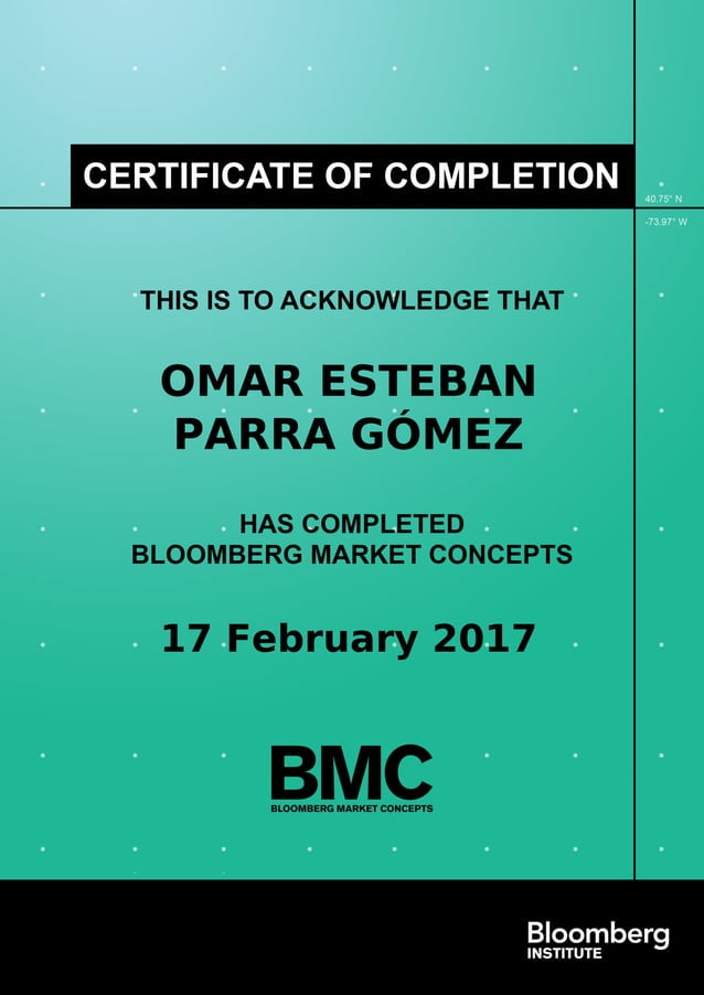 Bloomberg Market Concepts (BMC) | PDF