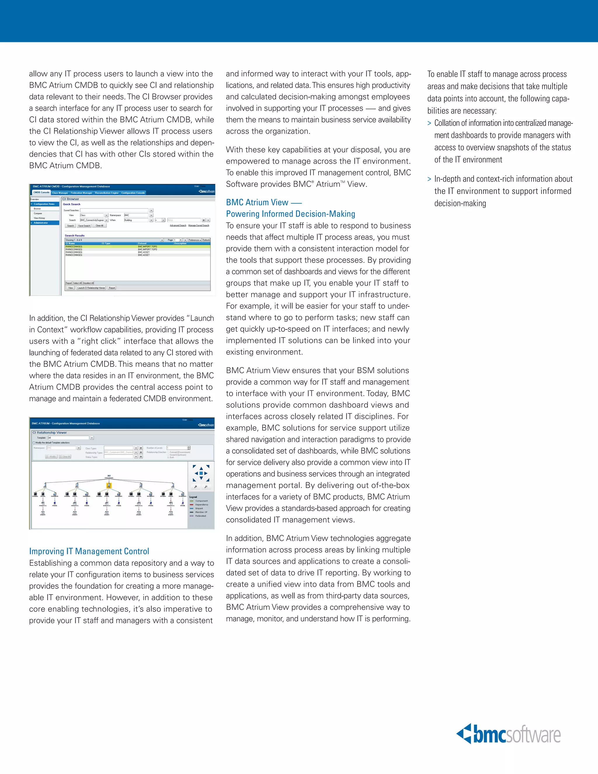 Bmc atrium | PDF | Operating Systems | Computer Software and Applications