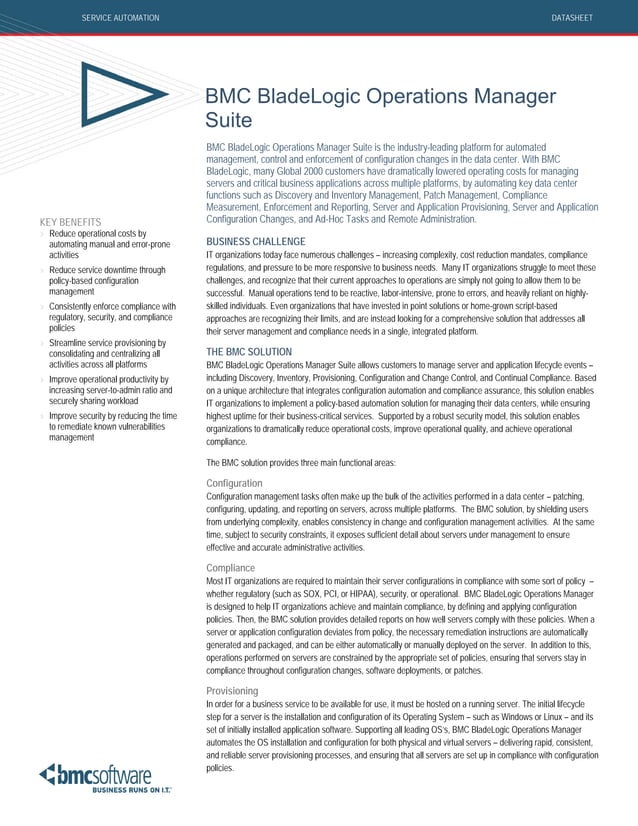 Bmc Automation Pdf