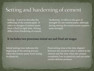 Building materials cement | PPTX