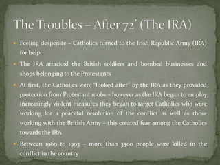 Bmc chapter4(b) conflict in multi-ethnic societies_northern_ireland | PPT