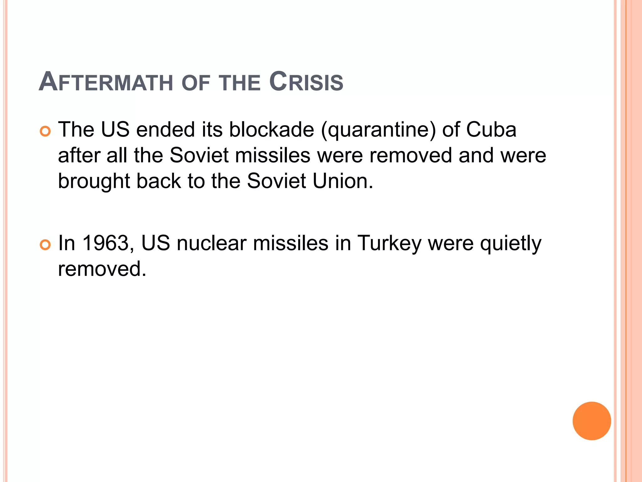 Bmc cold war lect 4_cuban_missilecrisis | PPTX