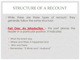 Bmc english language_composition(situational writing)_recounts | PPTX