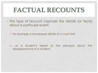 Bmc english language_composition(situational writing)_recounts | PPTX