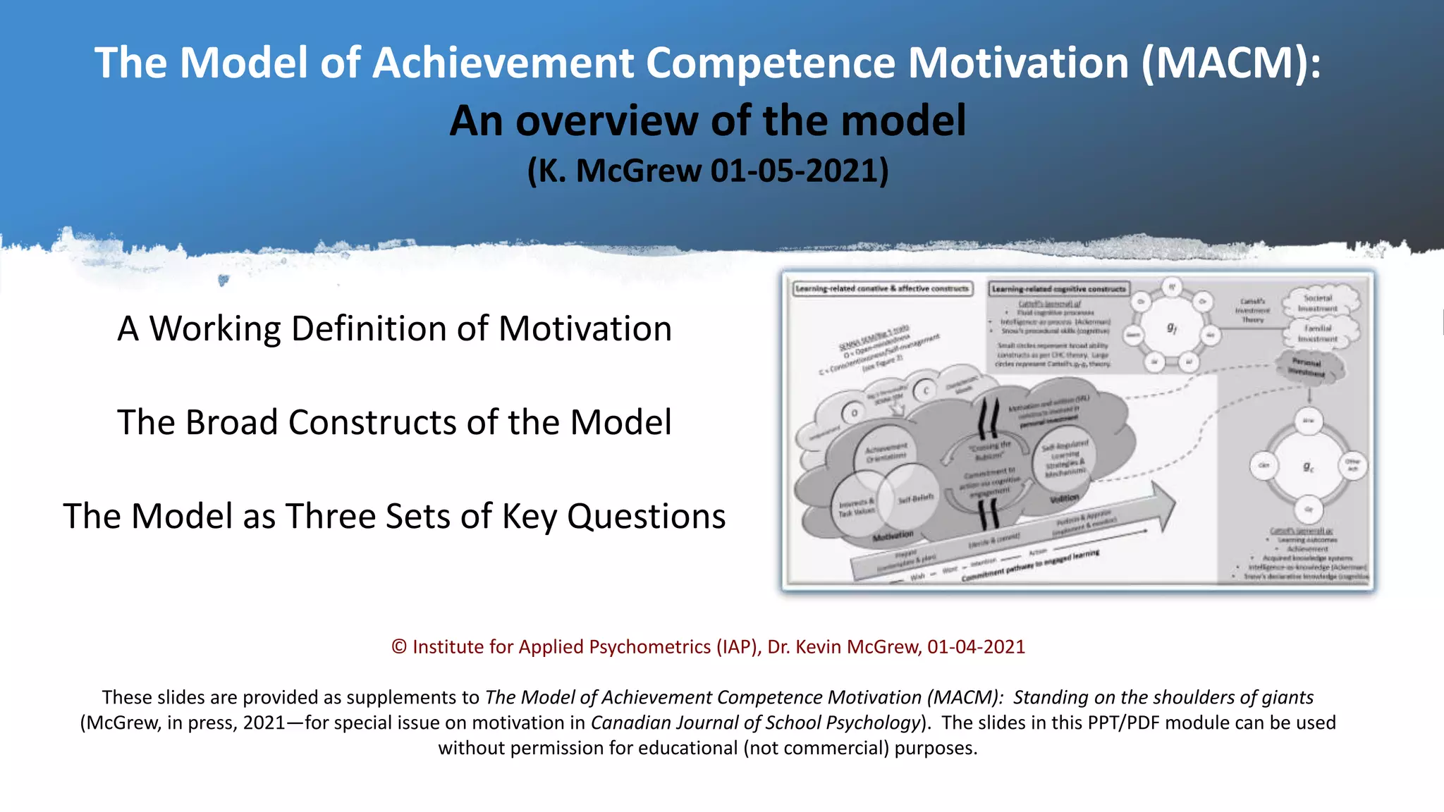 The Model of Achievement Competence Motivation (MACM): Part B - An ...
