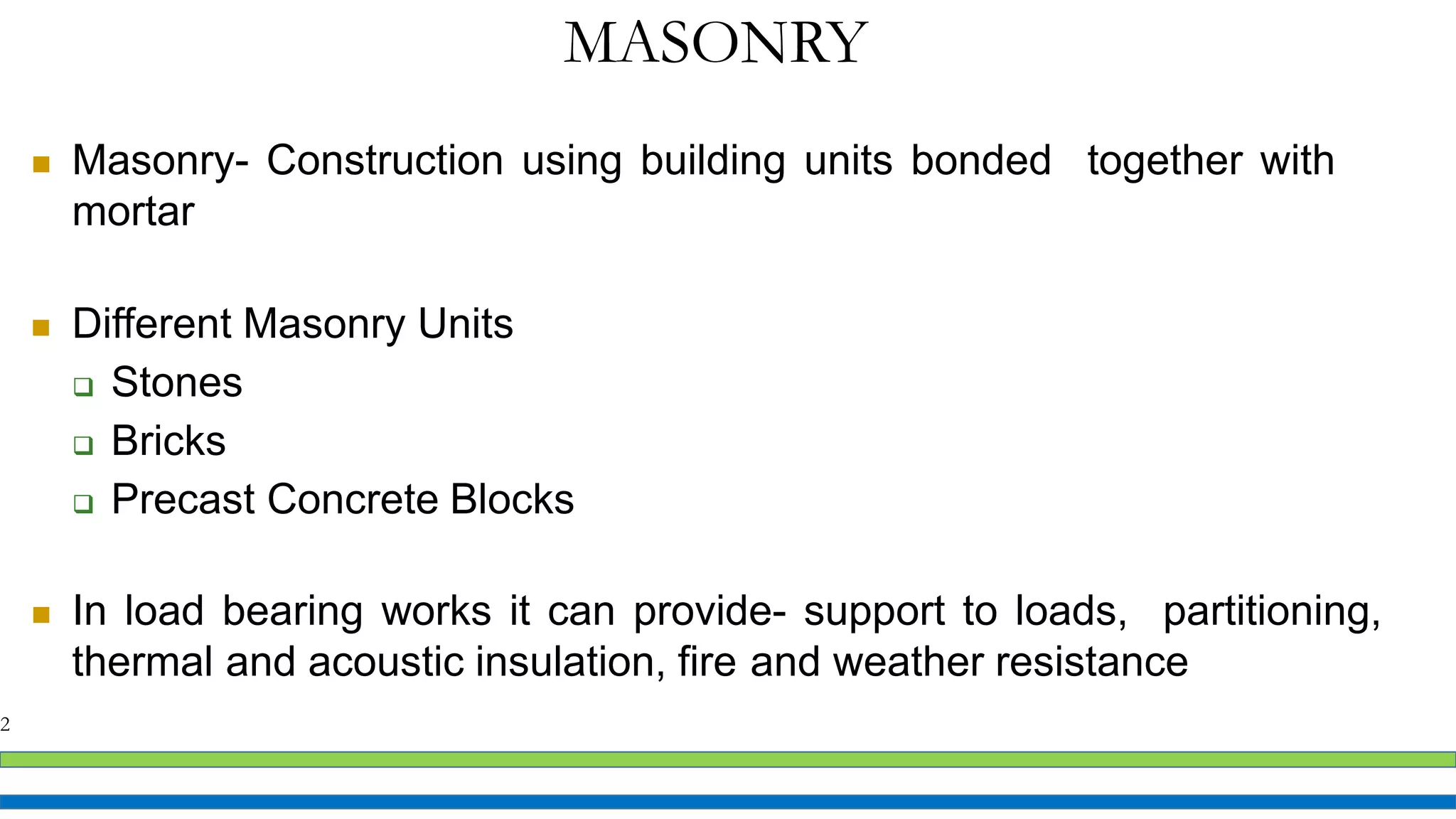 Building Materials & Construction Module-2 | PPTX