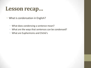 Bmc o&n english_comprehension(summary)_writing tools_slideshare | PPTX