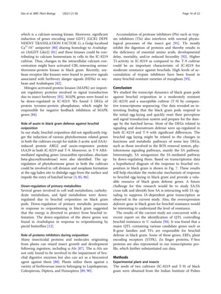 Bruchid beetle ovipositioning mediated defense responses in black gram ...