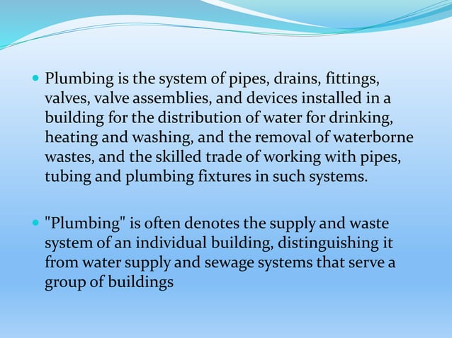 plumbing | PPTX | Commodities | Economy