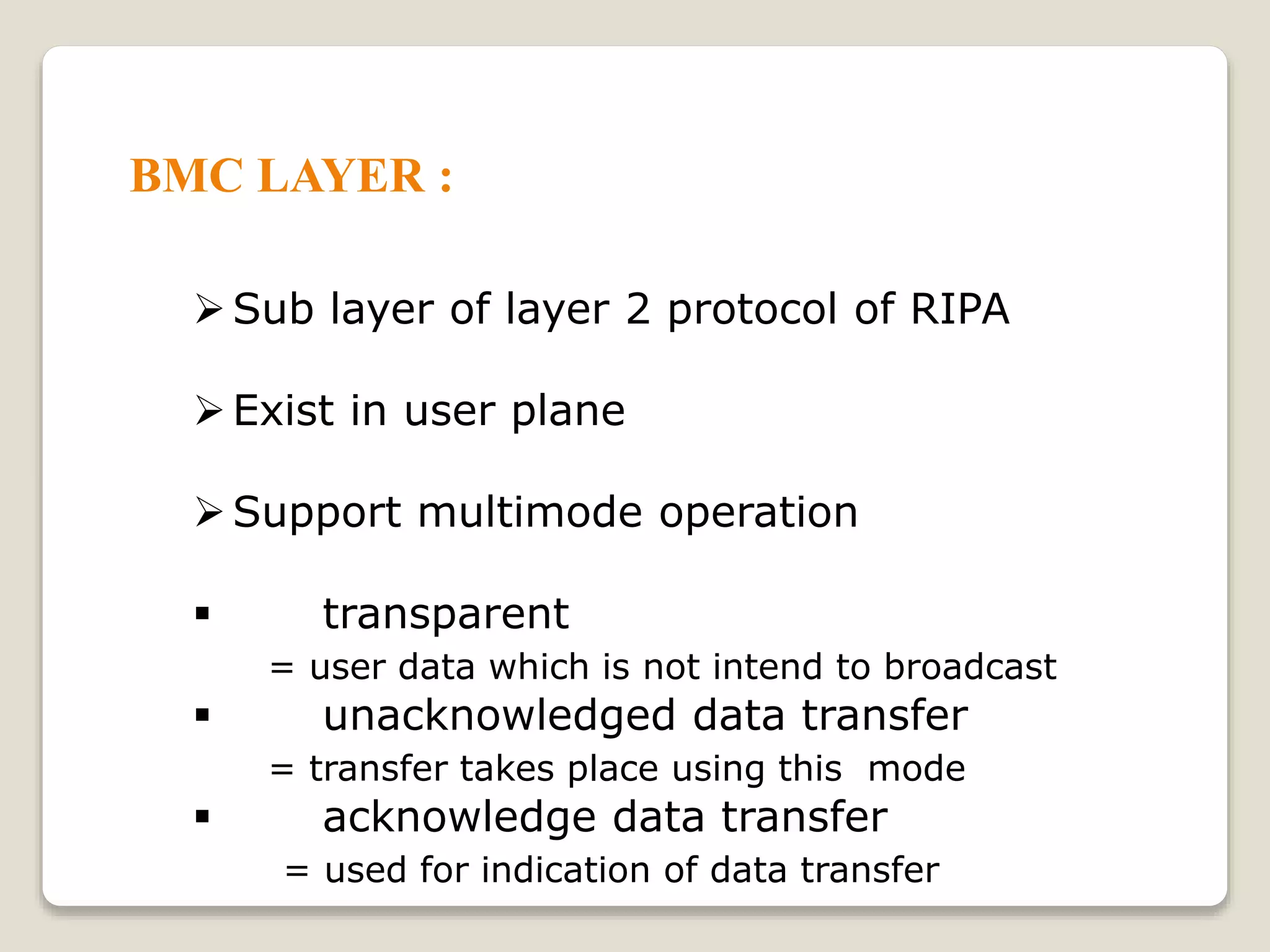 BROADCAST/ MULTICAST CONTROL PROTOCOL(BMC) | PPTX