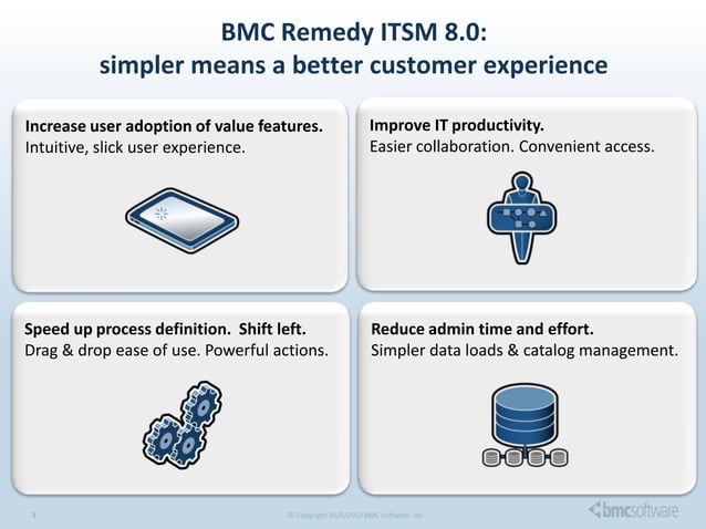 BMC Remedy ITSM 8.0 What's New | PPTX