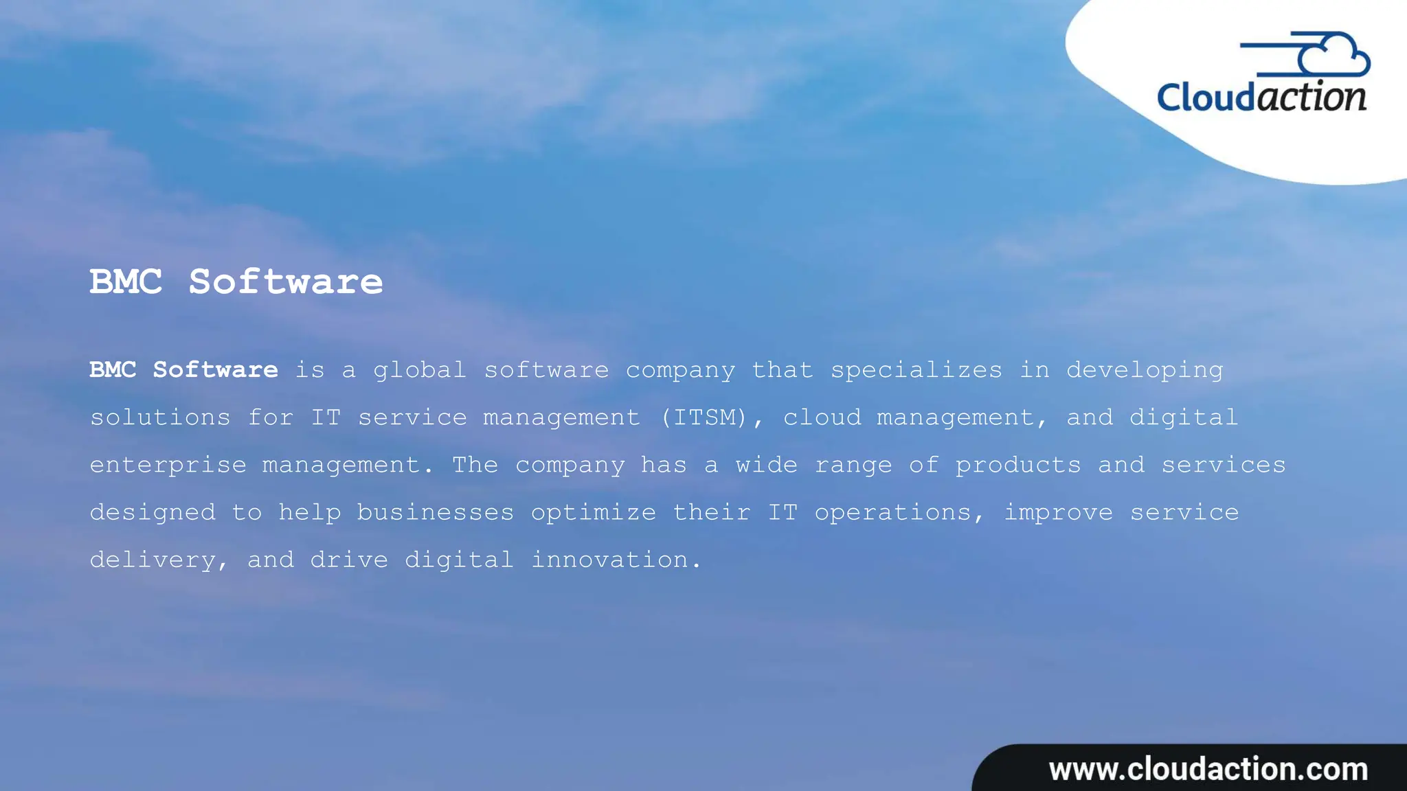 BMC Software services | The Cloudaction.pptx