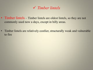 Building materials and construction Technology(Lintels and Arches) | PPT