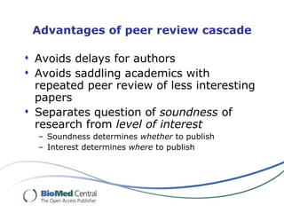 10 years of open access at BioMed Central | PPT