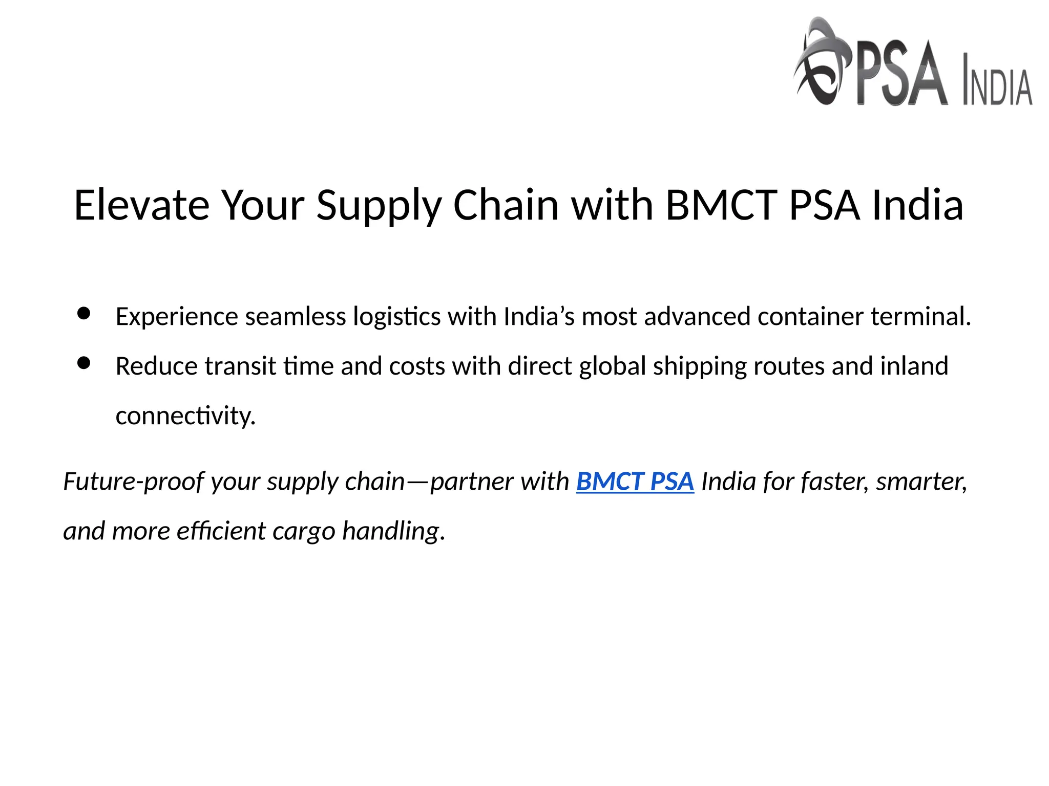 BMCT PSA_ A Key Player in India’s Port and Logistics Infrastructure.pptx