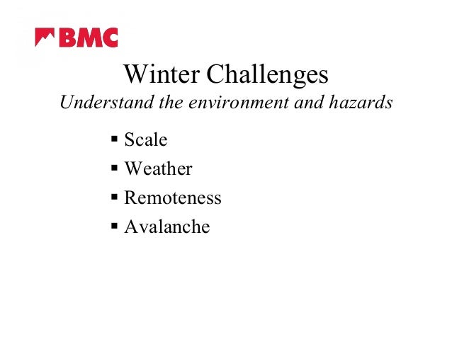 BMC Winter Skills Lecture
