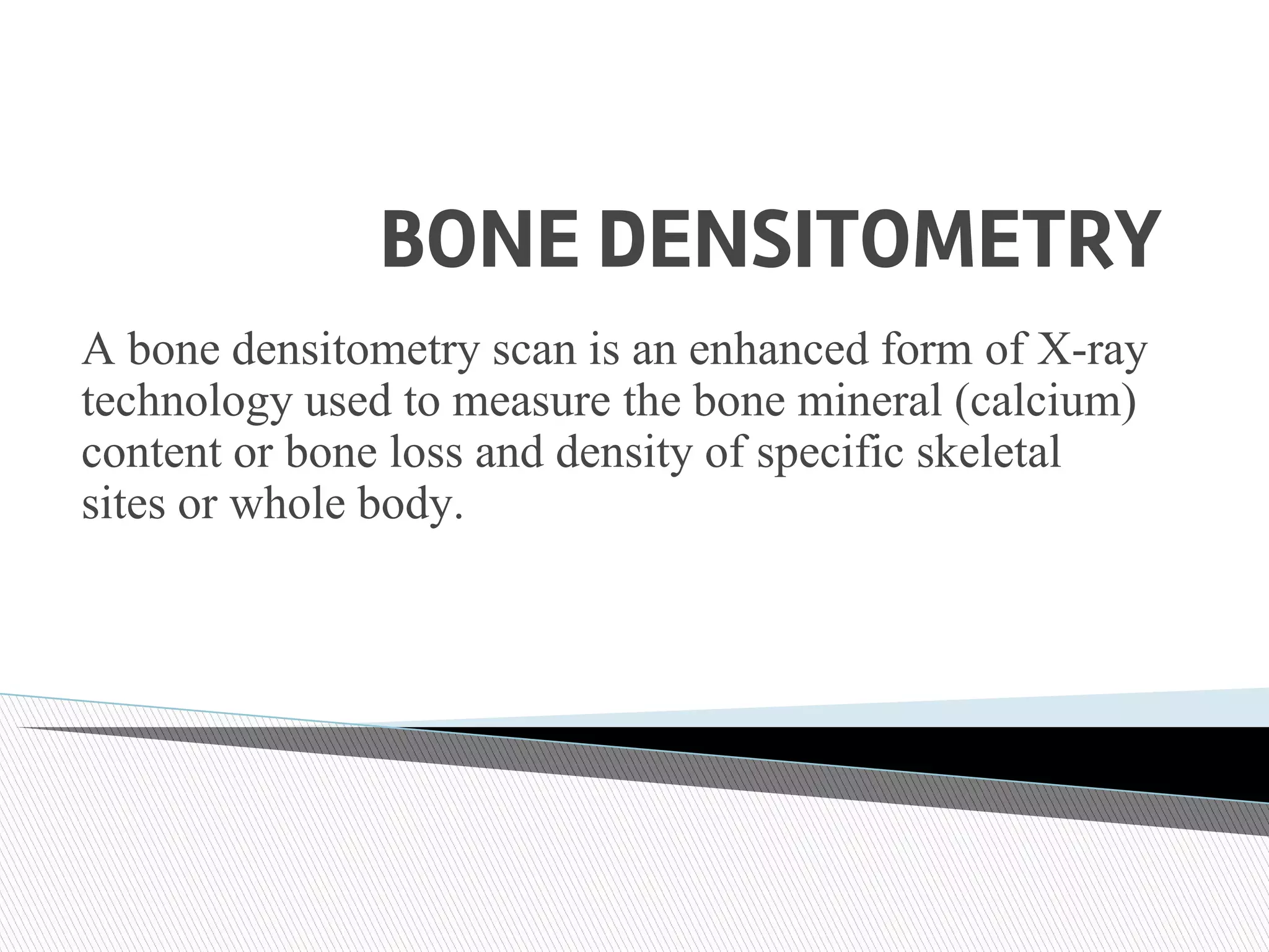 Bone marrow density (BMD) | PPTX