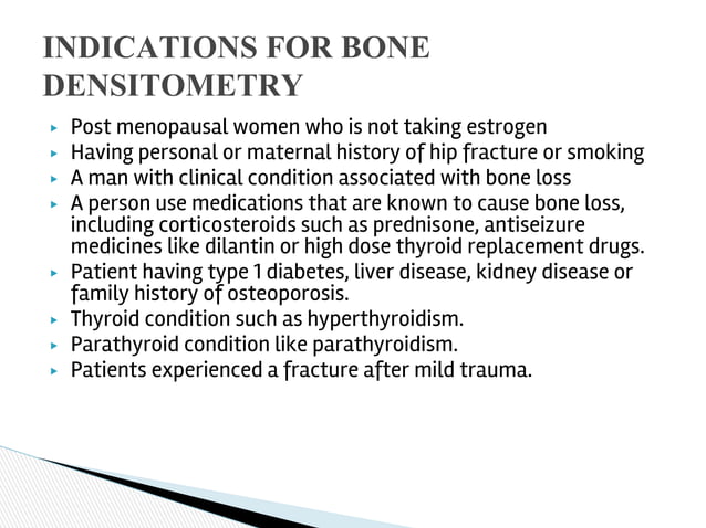 Bone marrow density (BMD) | PPTX