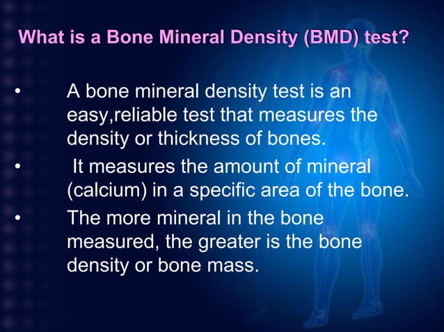 Bone Mineral Density | PPTX