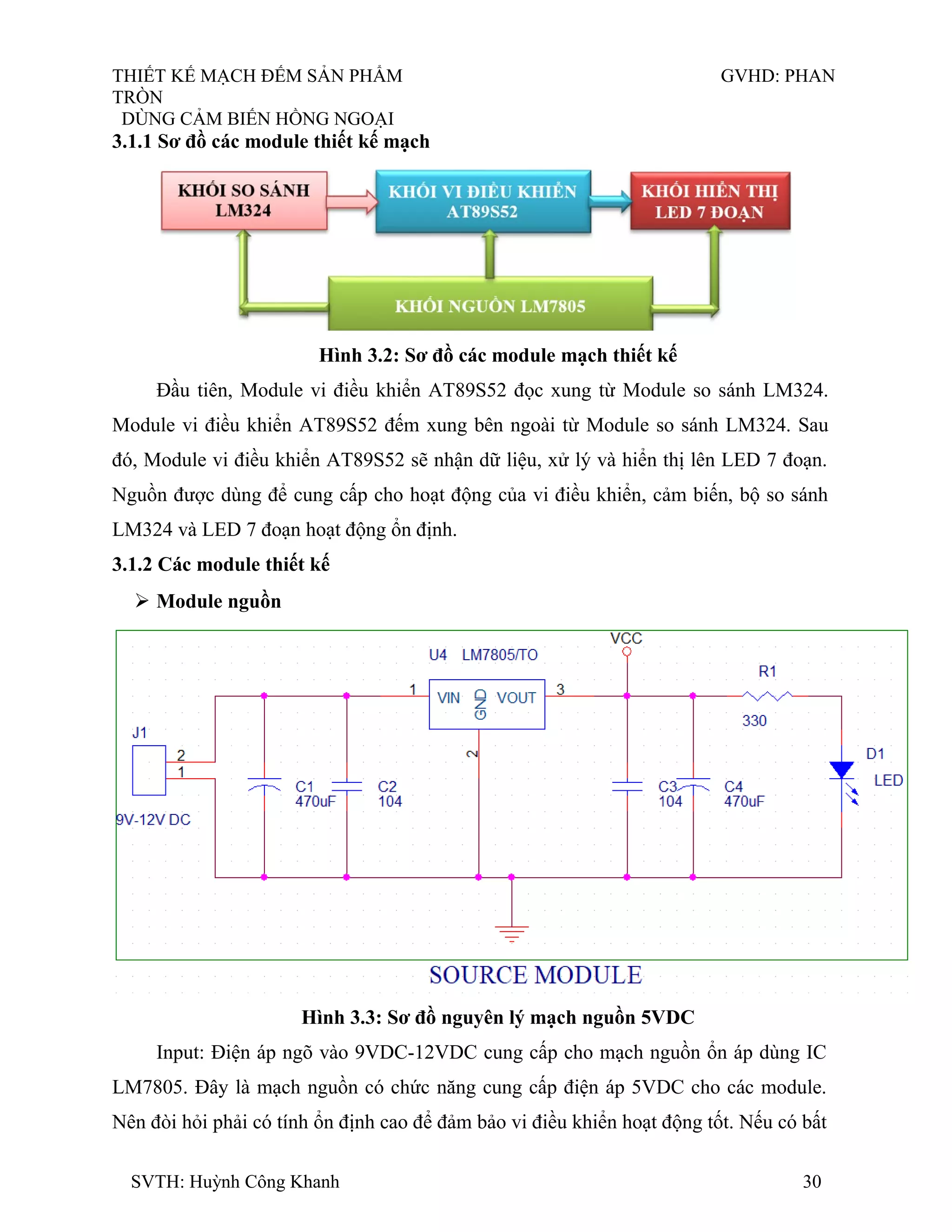 ĐỒ ÁN: Thiết kế mạch đếm sản phẩm dùng cảm biến hồng ngoại! | DOC