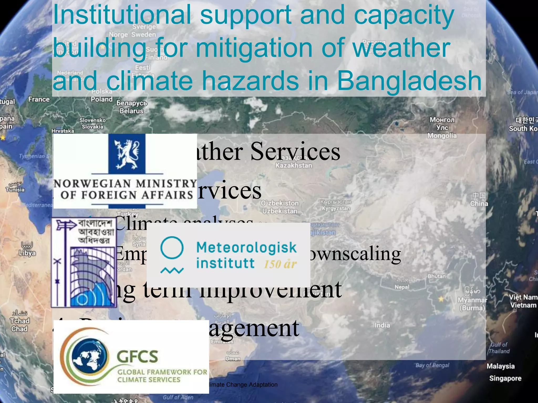 Moving the Bangladesh Meteorological Department from climate data to ...