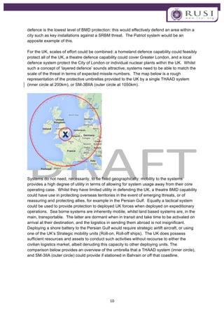 Draft - UK Ballistic Missile Defence: Drivers and Options | PDF