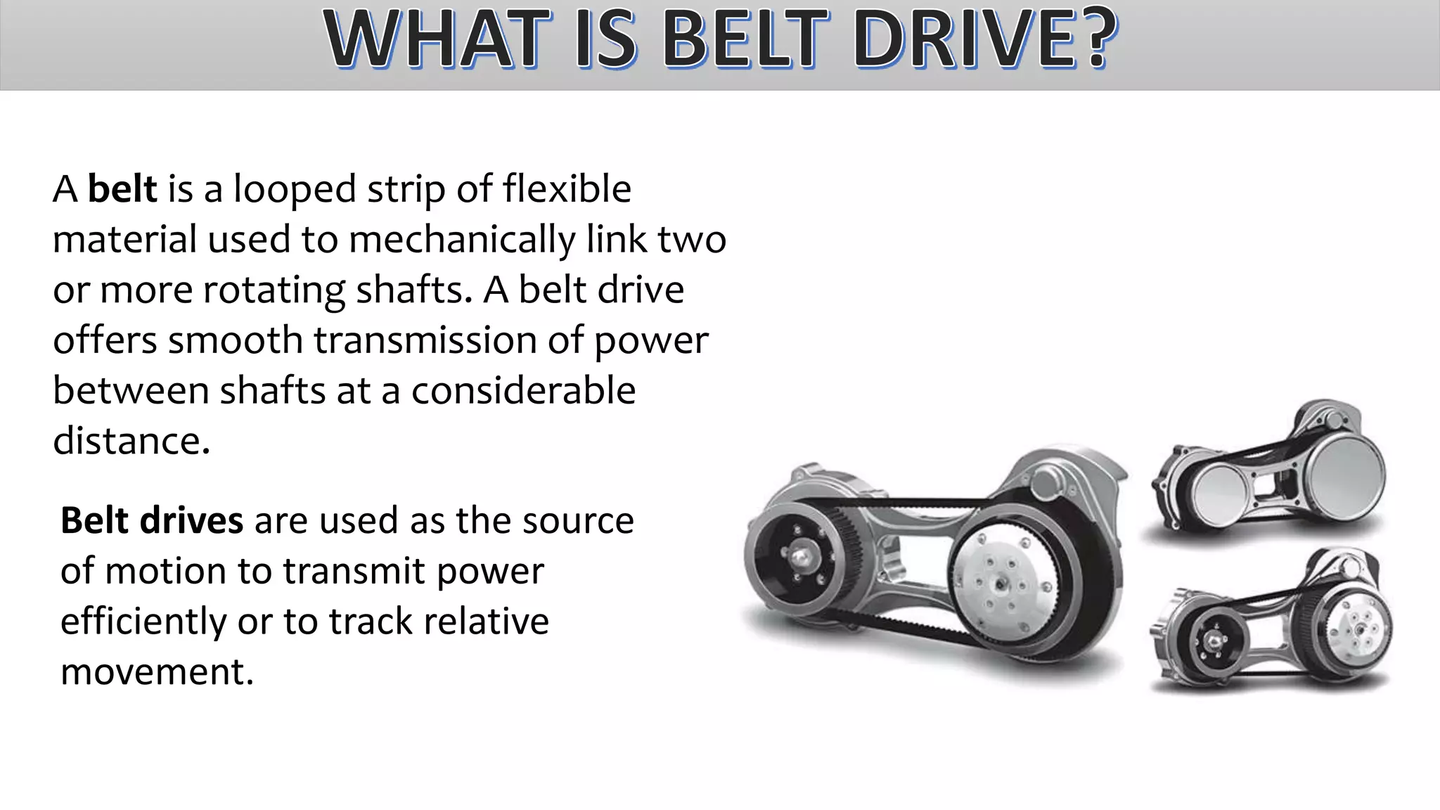 Belt Drives | PPTX