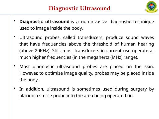 BME-Ultrasound imaging-medical imaging in BME | PPTX | Physics | Science