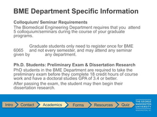 BME Department Orientation | PPTX