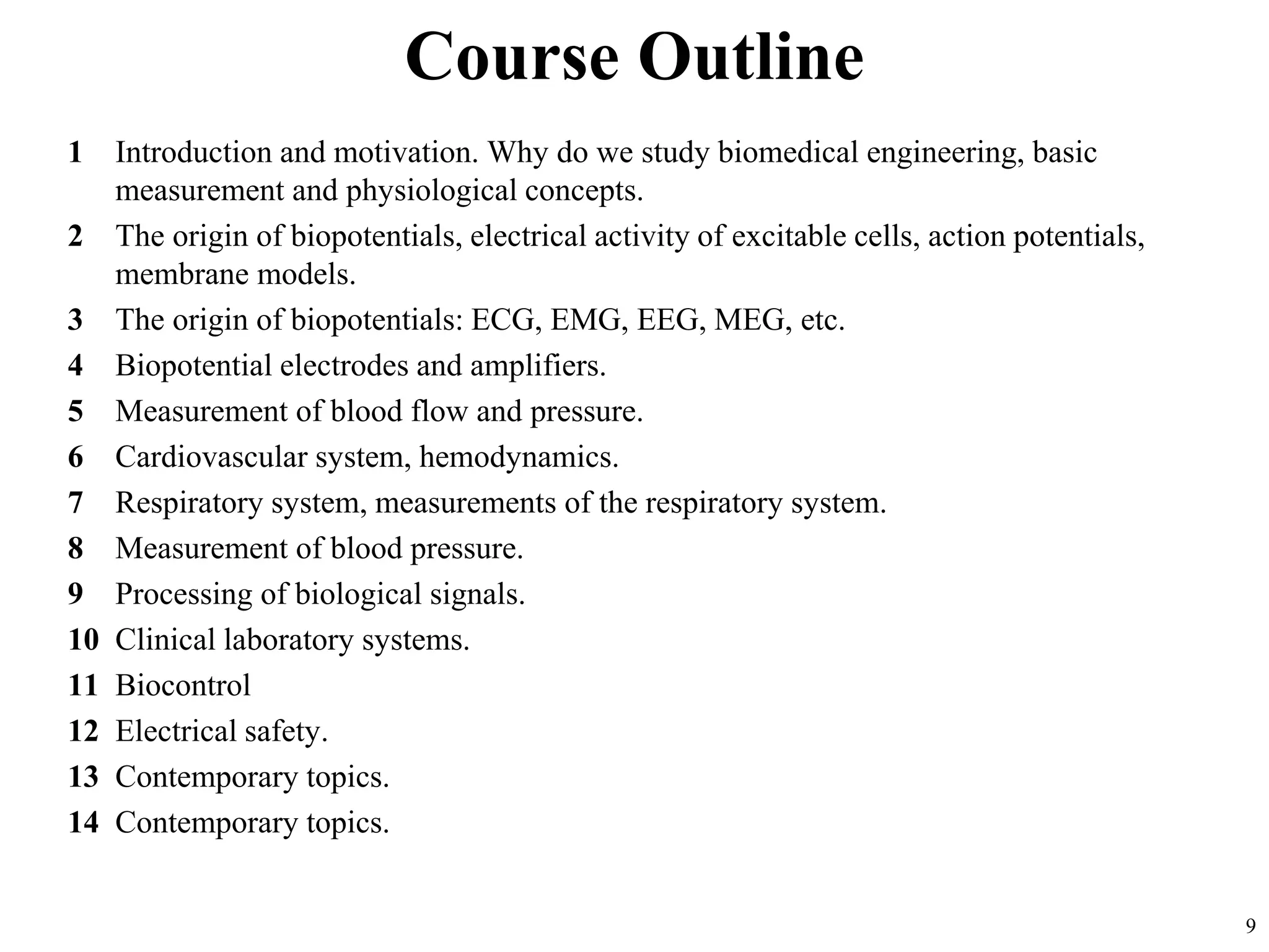 Introduction to Biomedical Engineering and Instruments | PPT