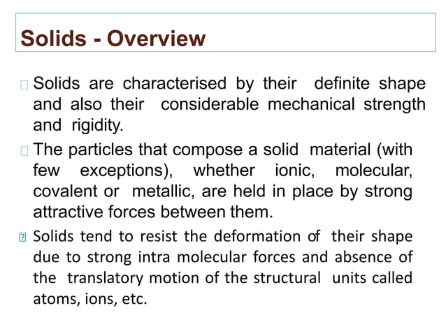 Bme 303 Lesson 2 Structure Of Solids Pptx