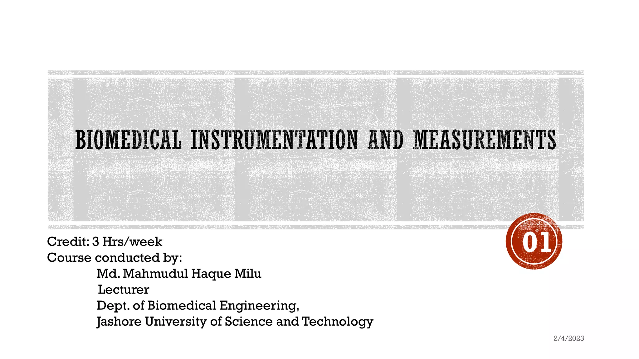 biomedical instrumentation | PDF