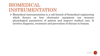 biomedical instrumentation | PPT
