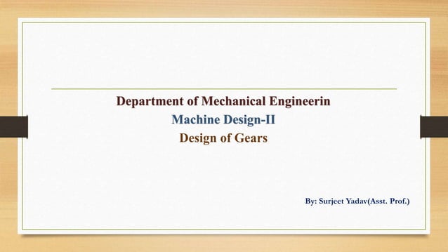 BME 616 (Machine Design-II) Module 2.pptx