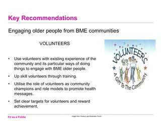 Activities for BME and faith groups presentation | PPT | Fitness and ...