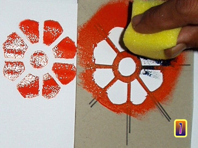 B membuat corak dan rekaan stensian motif bunga | PPT