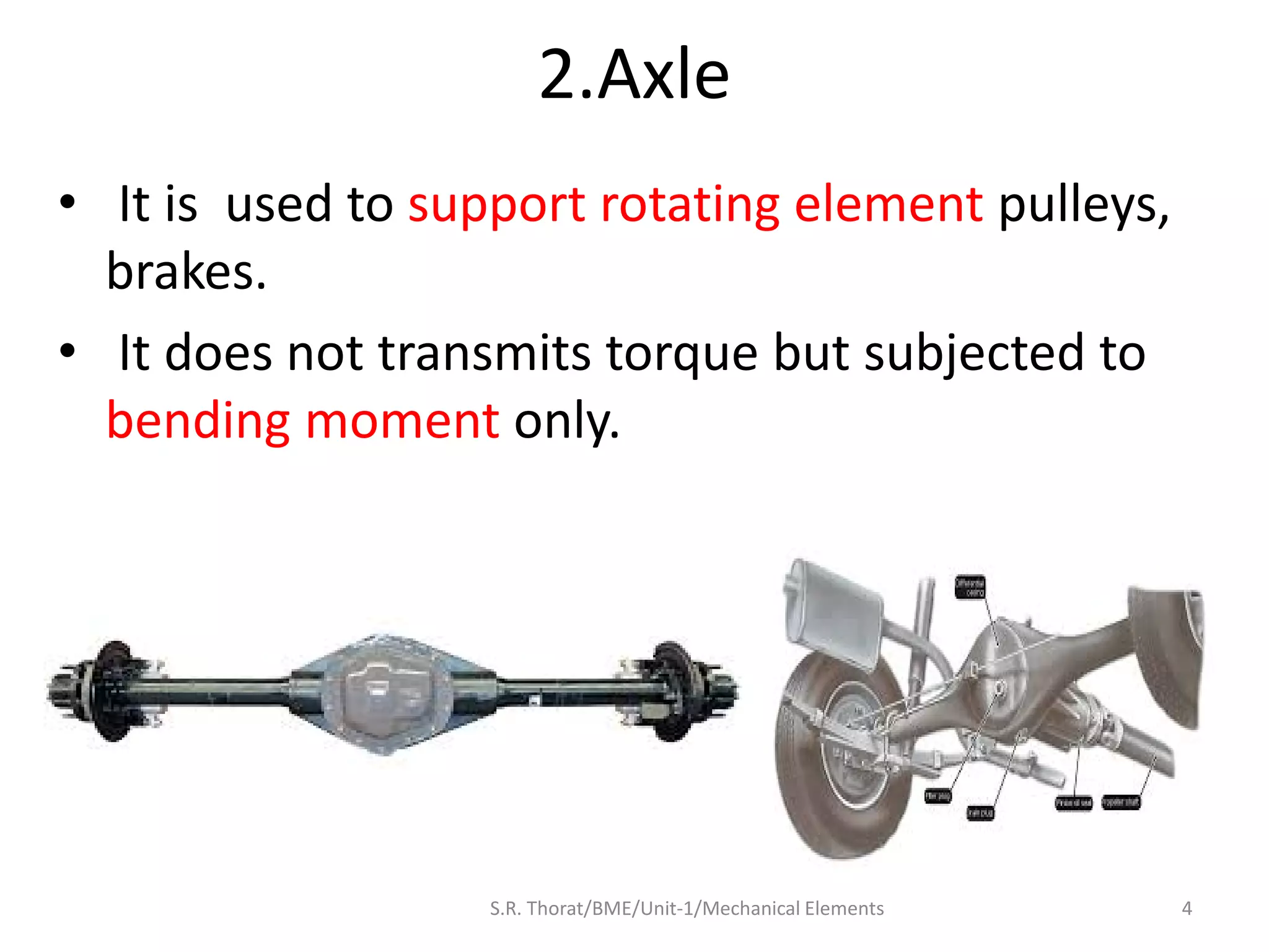 Basic Mechanical Engineering -Mechanical Elements | PDF