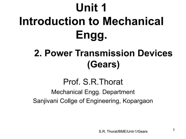 Basic Mechanical Engineering -Mechanical Elements | PDF | Physics | Science